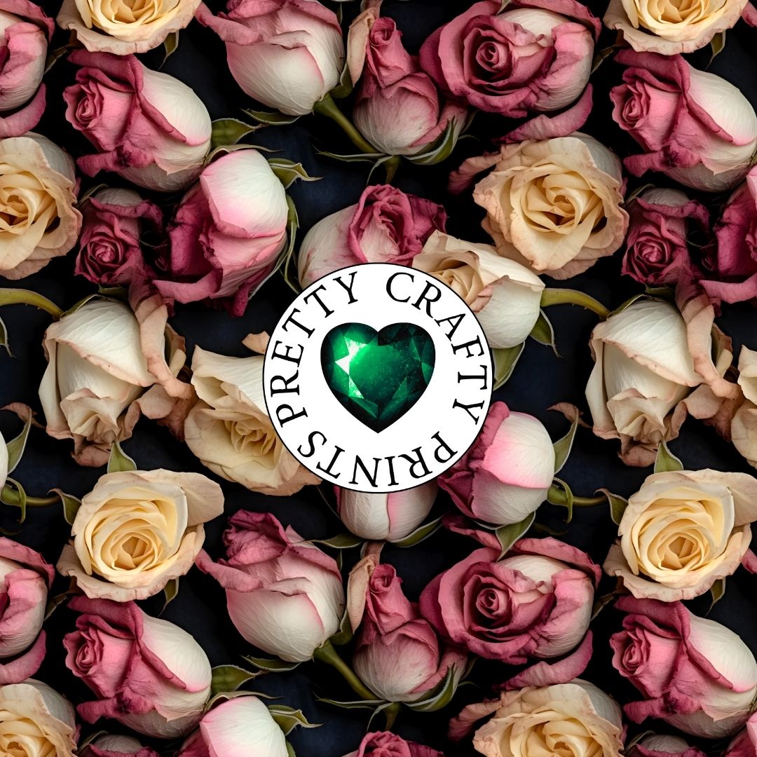 DRIED ROSES – PRETTY CRAFTY PRINTS