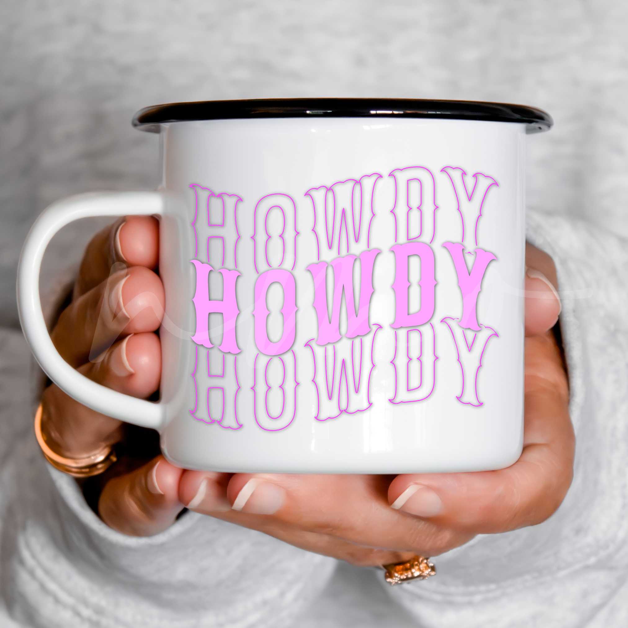 PINK HOWDY UV DTF TRANSFER DECAL – PRETTY CRAFTY PRINTS